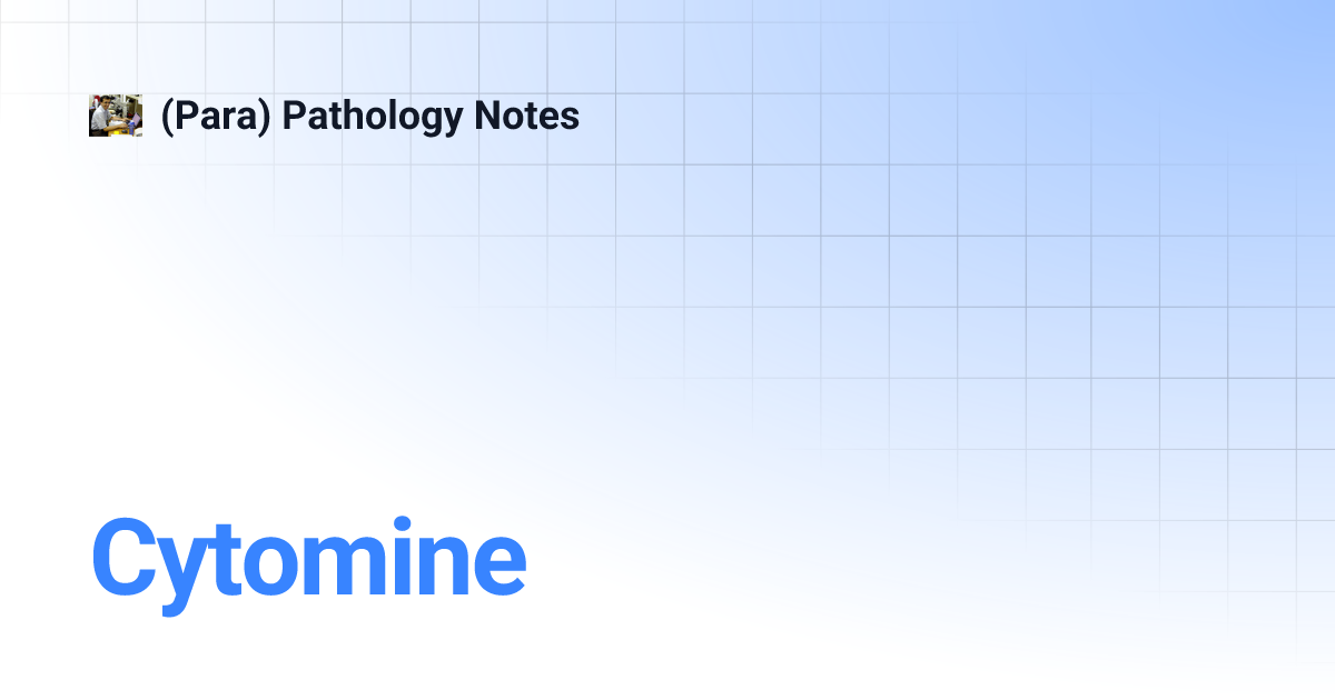 Cytomine | (Para) Pathology Notes